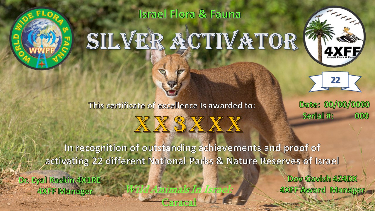 4XFF program awards | WWFF